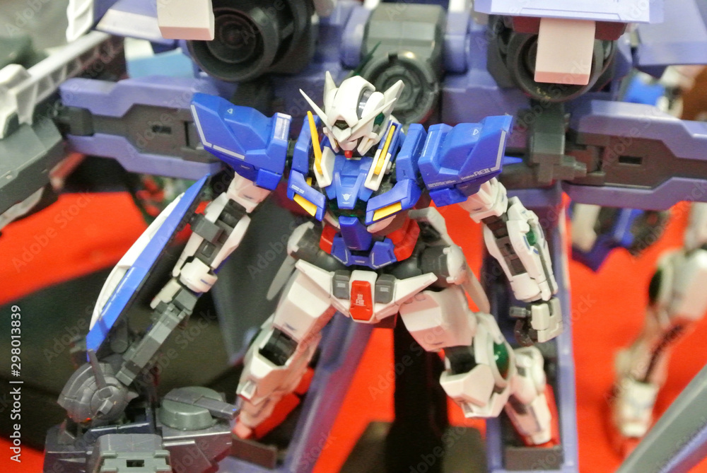 KUALA LUMPUR, MALAYSIA -MARCH 31, 2018: Selected focused of Mobile Suit ...