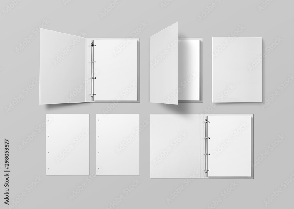 ring binder set Stock Illustration | Adobe Stock