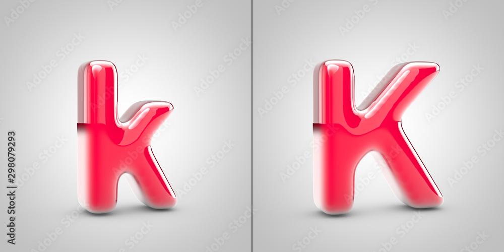 Nail Polish alphabet letter K isolated on white background Stock ...