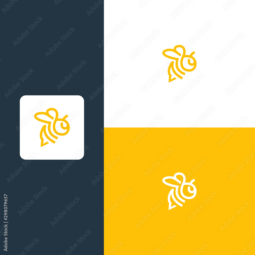 bee line logo vector icon illustration design vector.premium vector ...