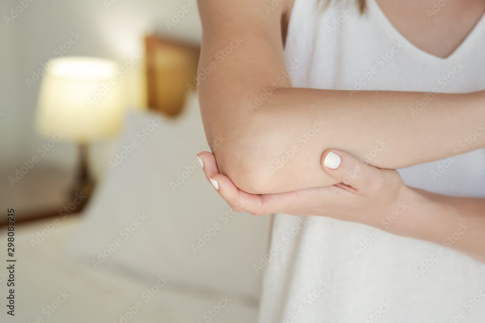 Winterizing dry itchy skin on the elbow area Stock Photo | Adobe Stock