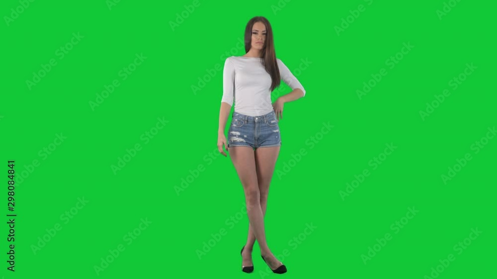 Young stylish attractive woman showing middle finger gesture. Happy and ...