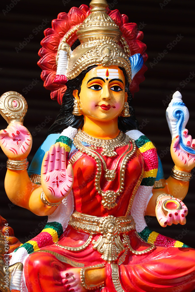 Indian Goddess Laksmi Laxmi Statue Cultural Religious Stock Photo ...
