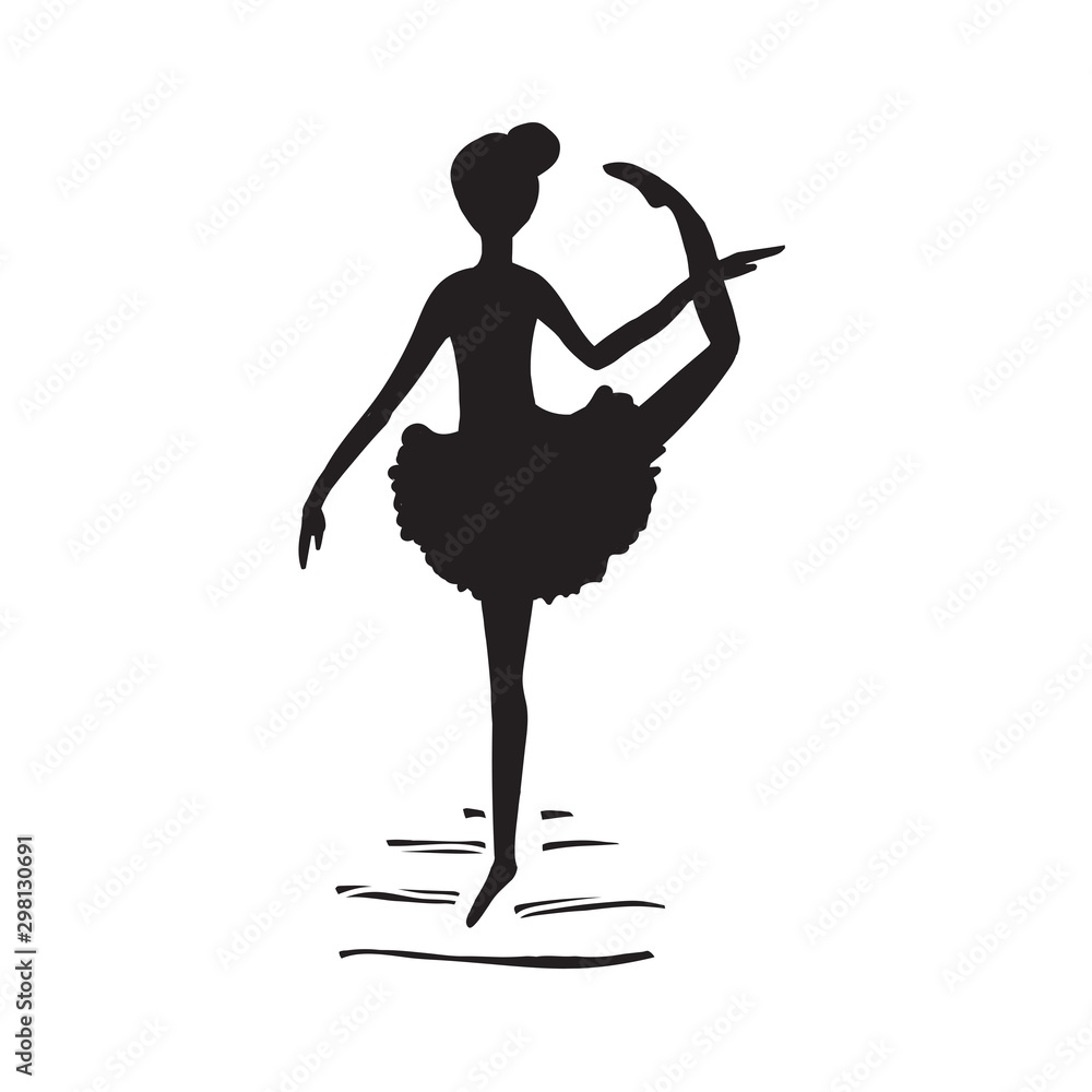 Ballerina Silhouette Tutu