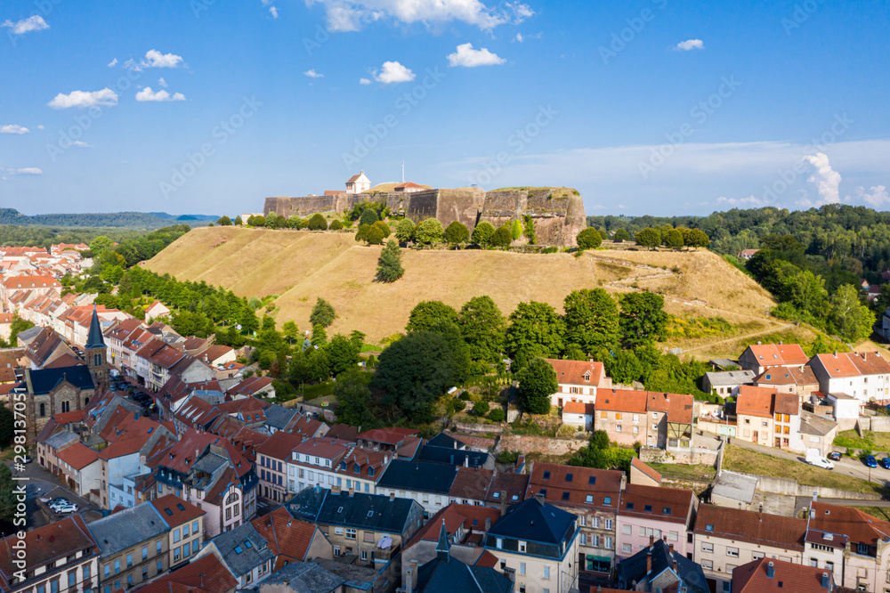 Bitche historical town center and star shaped bastions and outworks of ...