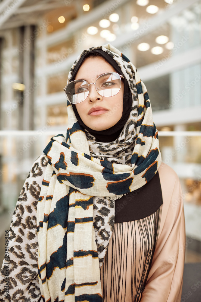Fashion Portrait of Beautiful Arabic Woman Stock Photo | Adobe Stock