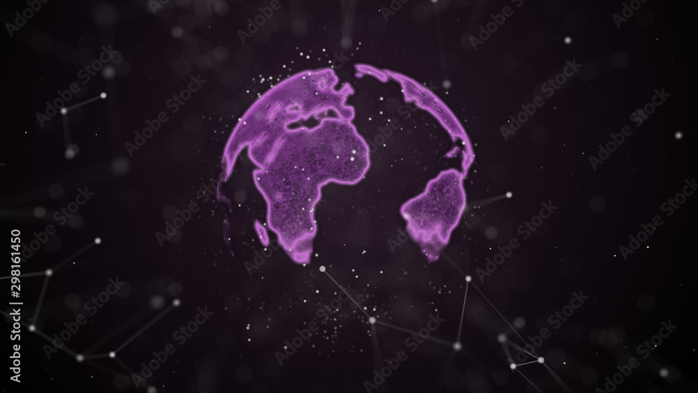 Pioneering 3d rendering of a futuristic computer modeled cyberspace ...