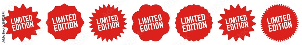Limited Edition Tag Red | Special Offer Icon | Sale Sticker | Deal ...