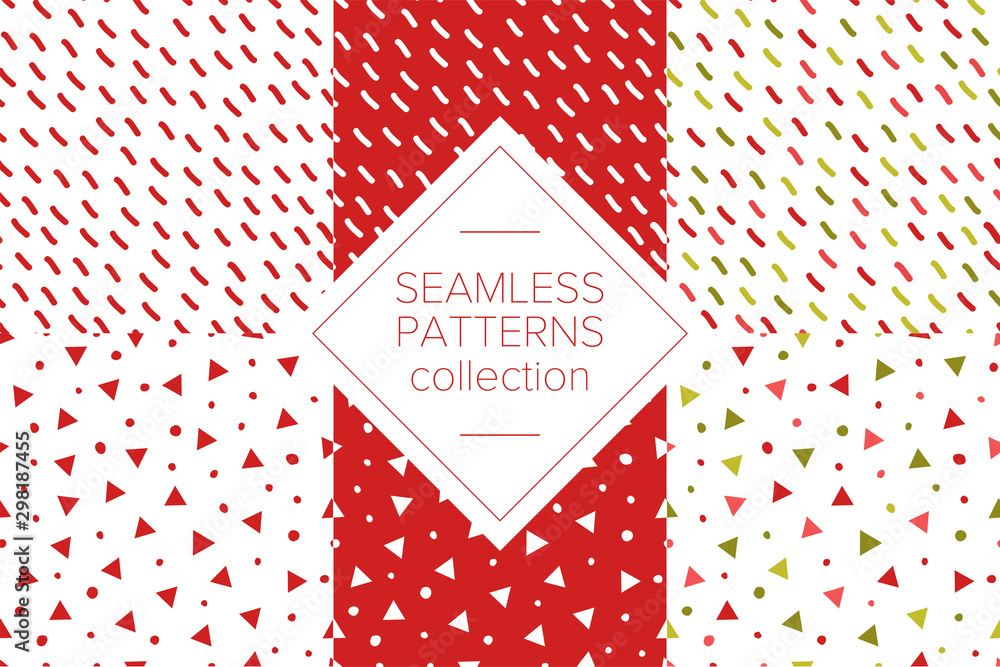 Simple Red Background Patterns