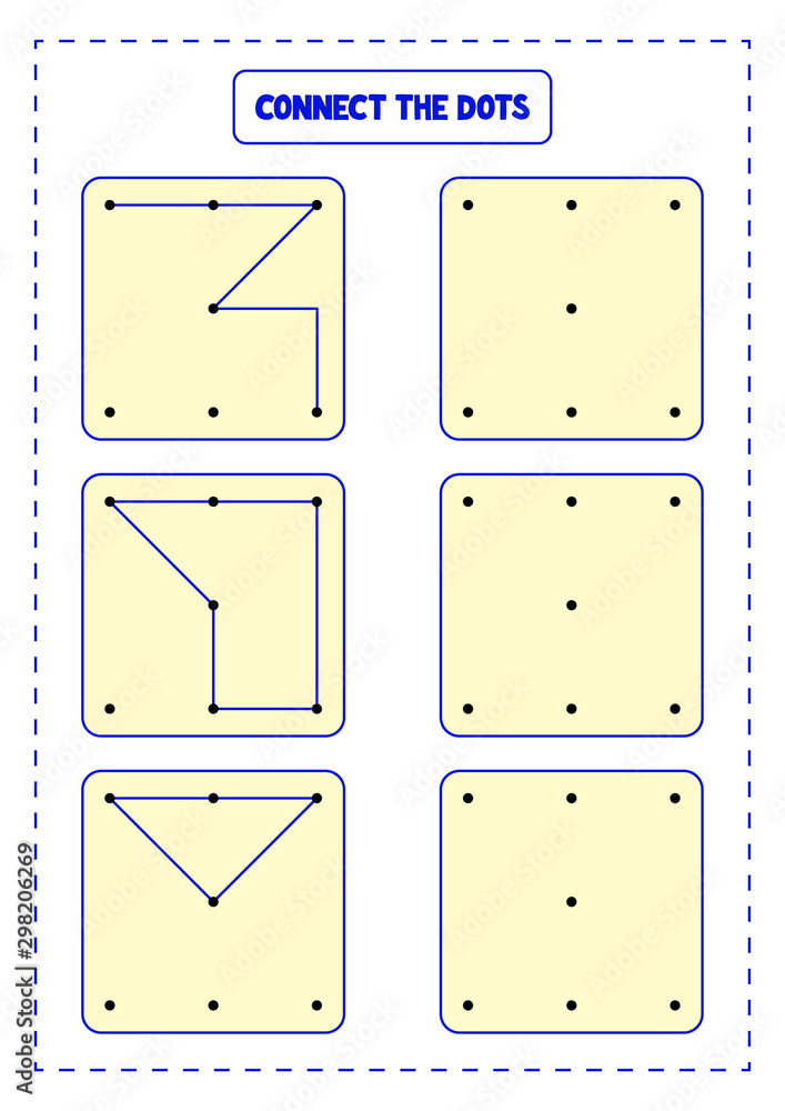 Connect the dots. An educational game for practicing motor skills of ...