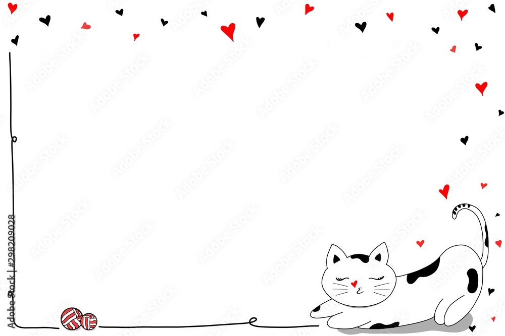 Cute Cat Border