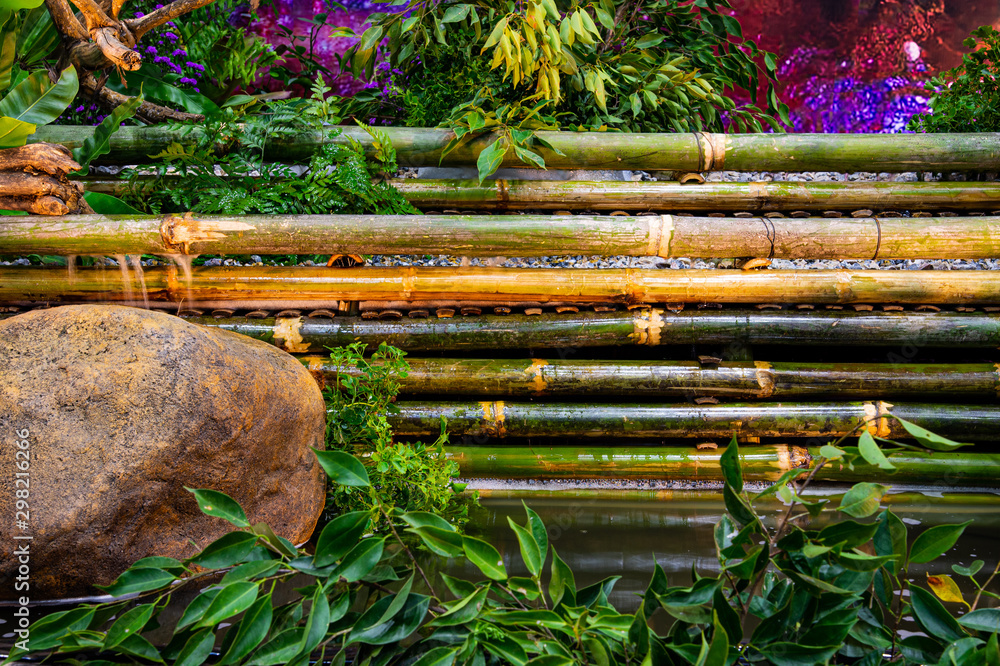 Simulated small bamboo check dam shows in Chiang Mai showcase event ...