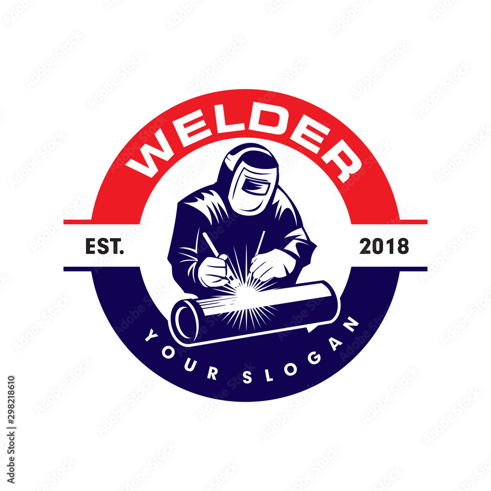 Welder Logo, Welding Logo, Worker Logo Stock Vector | Adobe Stock