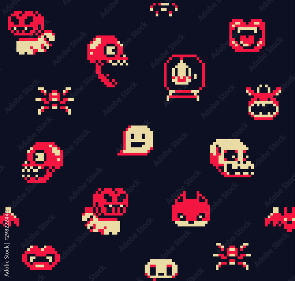 Halloween party background seamless pattern, gift paper, wallpaper ...