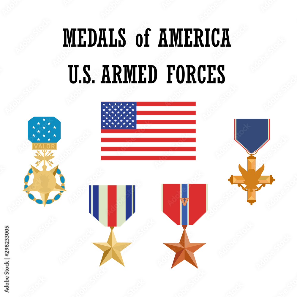 Military Medals Vector