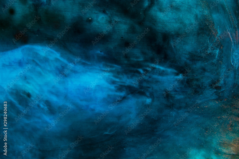 epoxy resin. contemporary art, epoxy texture, painting on canvas. gold ...