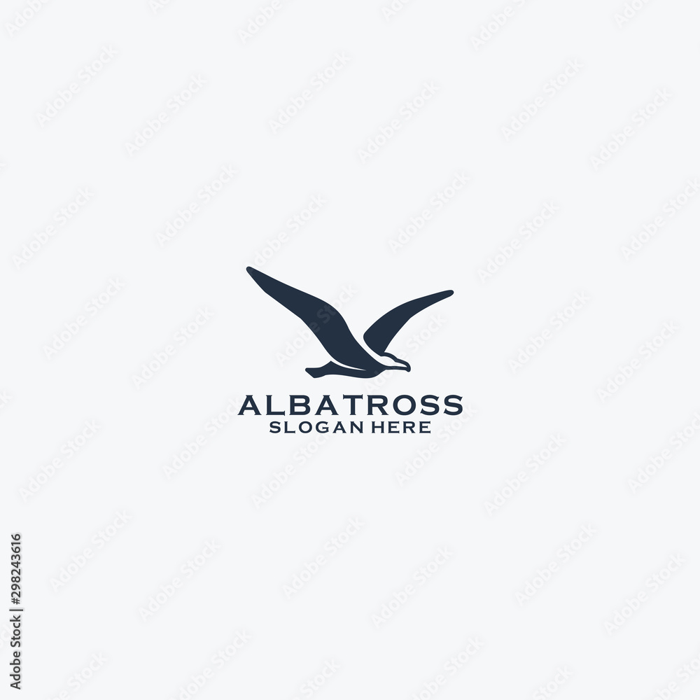 Albatroos logo design Stock Vector | Adobe Stock