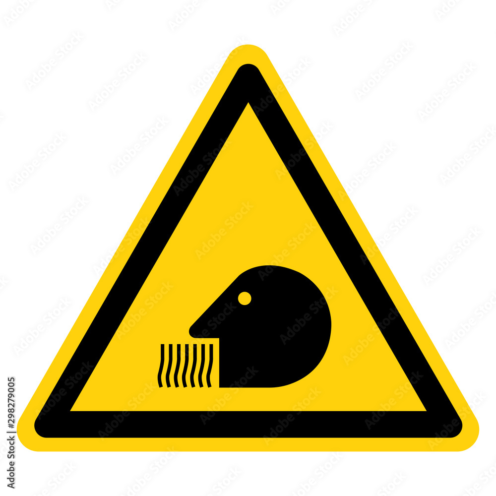 Warning Harmful Fumes Symbol Sign, Vector Illustration, Isolate On ...
