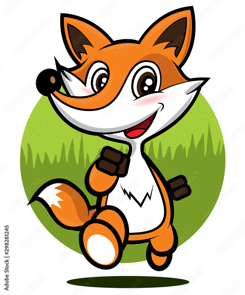 Cartoon Fox Running