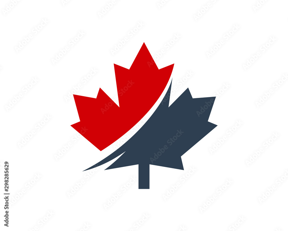Canadian Maple leaf Logo, Maple Leaf Illustration Vector Design Stock ...