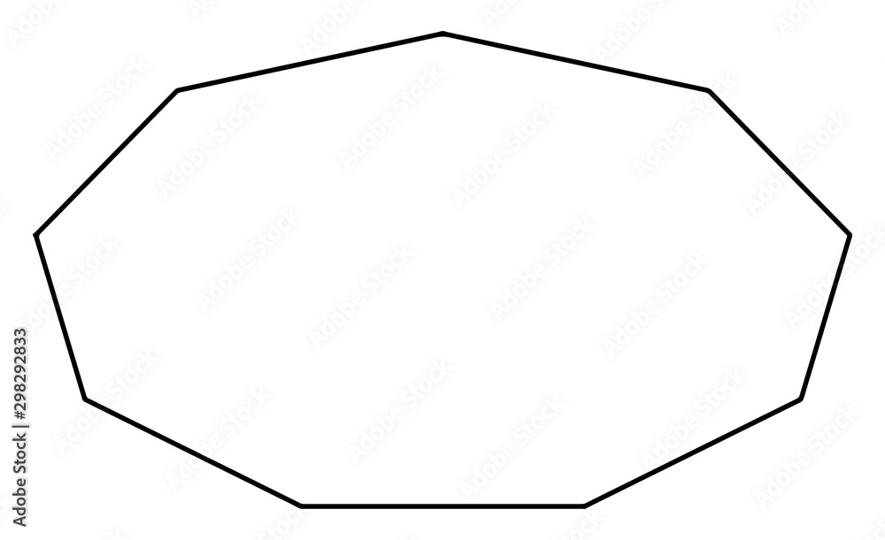 Irregular Nonagon