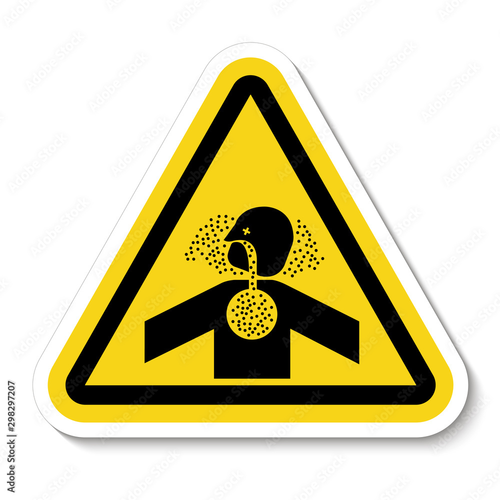 Toxic Gases Asphyxiation Symbol Sign Isolate on White Background,Vector ...