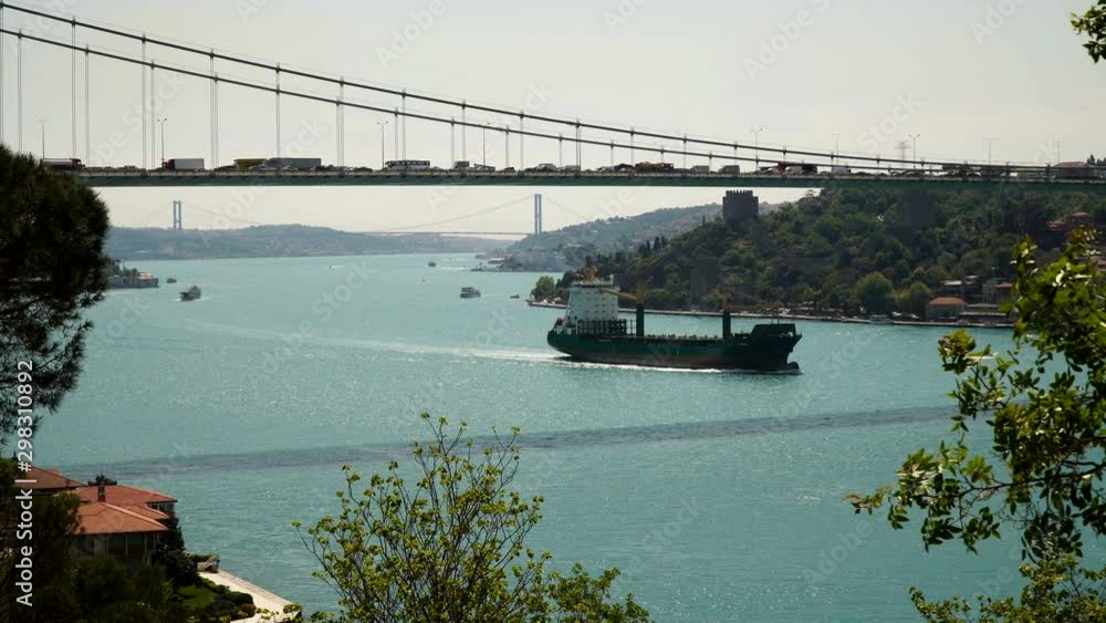 Bridges are connects European and Asian Continents at The Istanbul ...