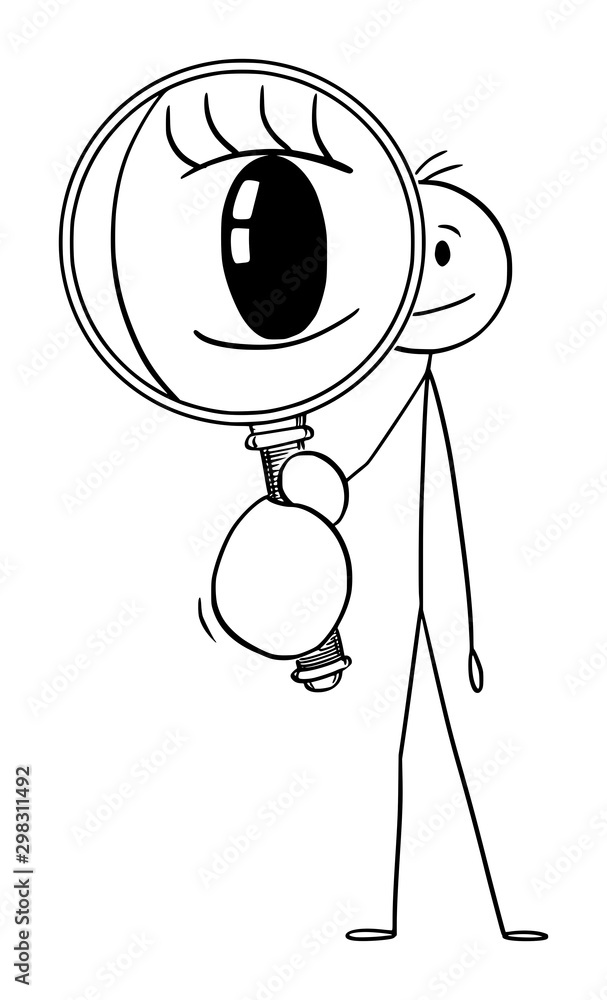 Vector cartoon stick figure drawing conceptual illustration of man or ...