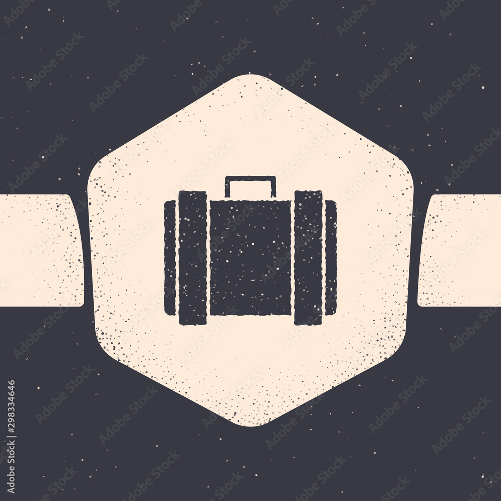 Grunge Military ammunition box with some ammo bullets icon isolated on ...