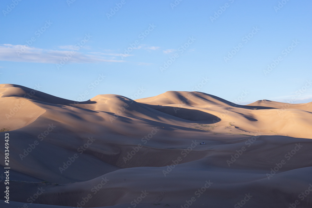 Morning Light in Desert while Camping Great Sand Dunes National Park ...