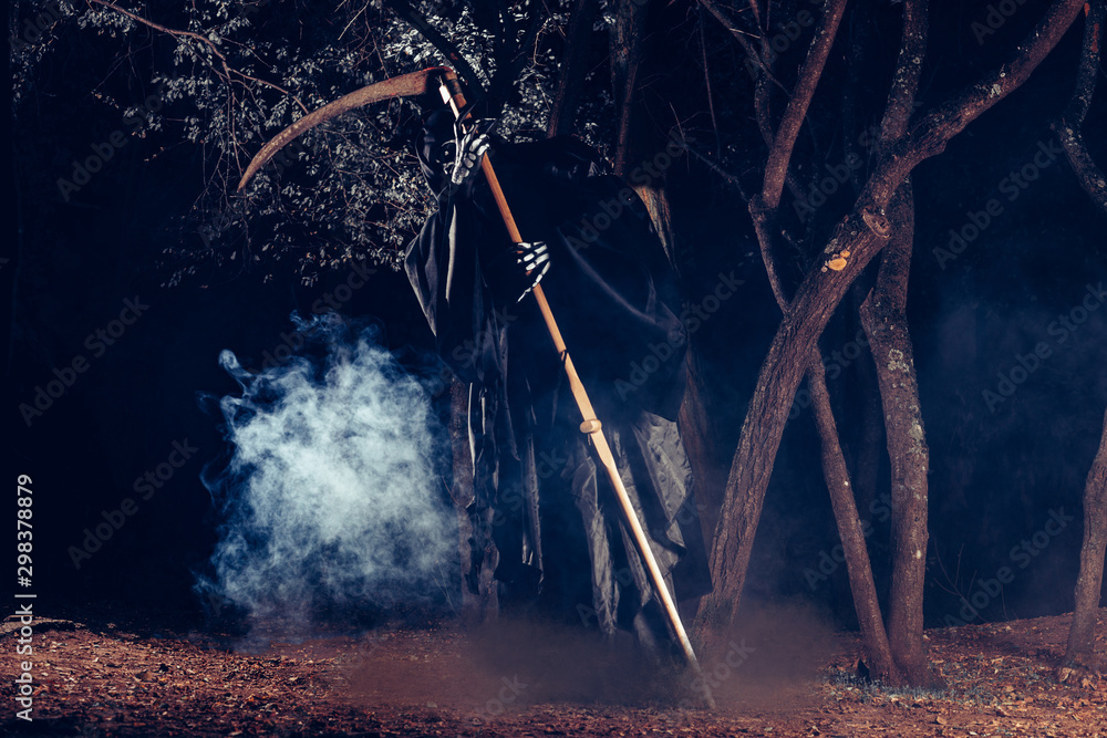 Grim Reaper In Forest