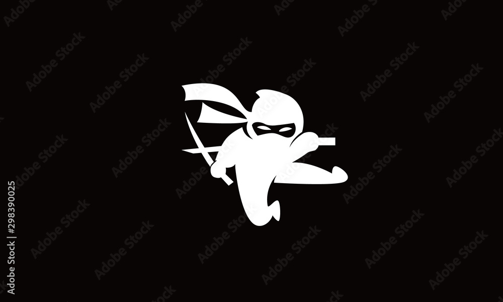 japan ninja logo design ideas Stock Vector | Adobe Stock