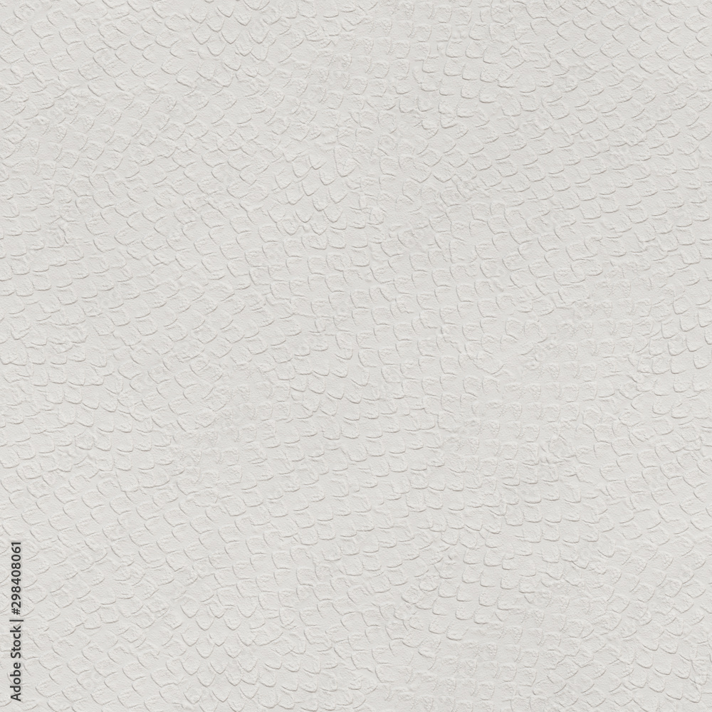 White paper seamless texture, embossed dragon scales pattern on paper ...