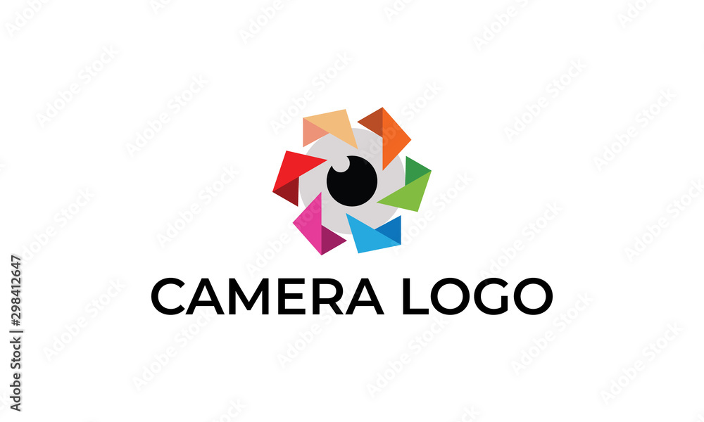 lens camera logo design inspirations Stock Vector | Adobe Stock