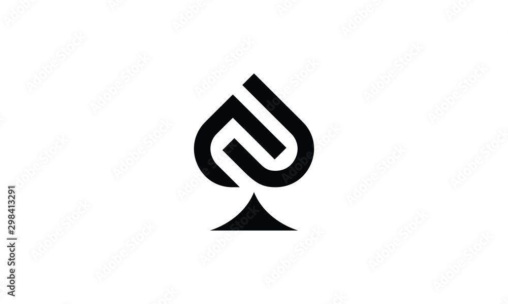 simple poker logo design inspirations Stock Vector | Adobe Stock