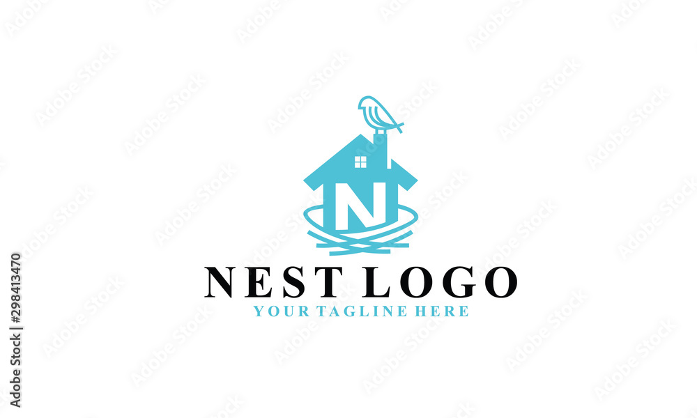 nest logo design inspirations Stock Vector | Adobe Stock
