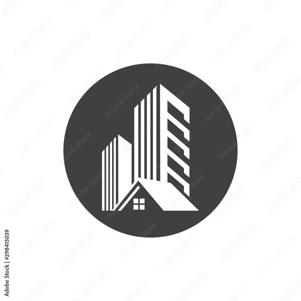 Real Estate Logo, Residential and Commercial Building Logo Stock Vector ...