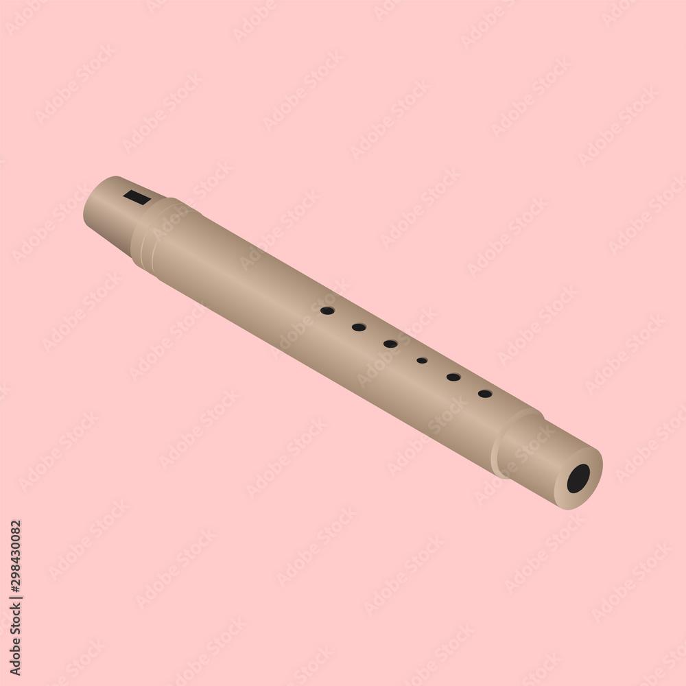 Pink Flute Instrument