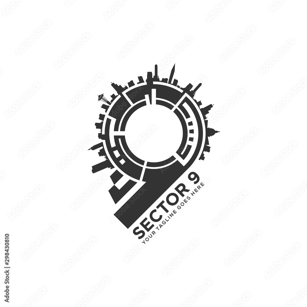 Sector 9 Logo Vector