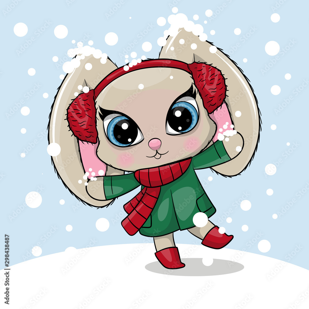 Snow Rabbit Clip Art