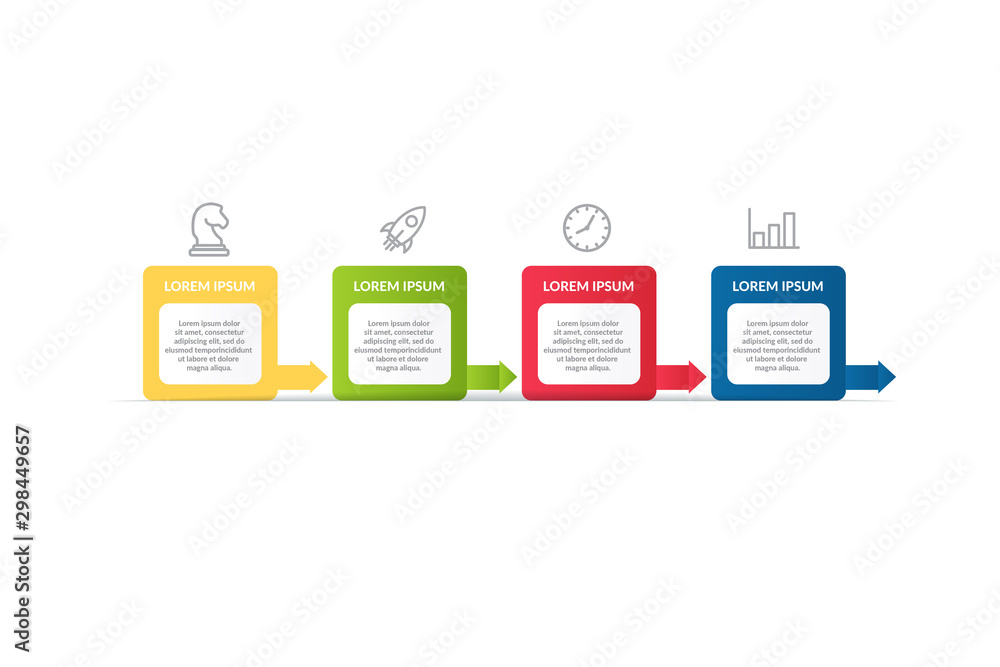 step infographic or process infographic design . business infographic ...