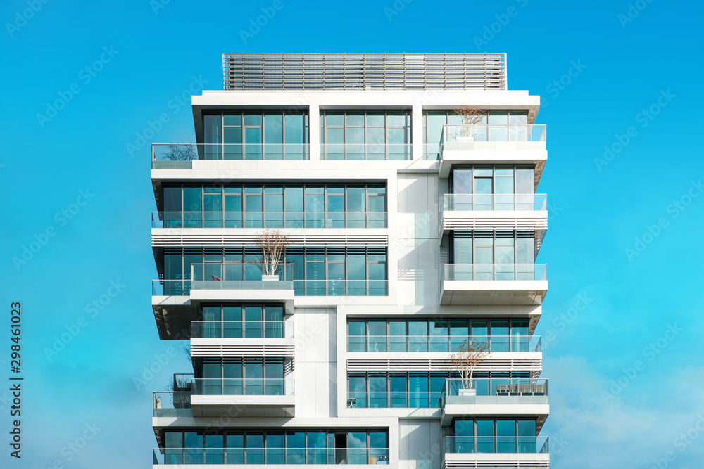 modern apartment building - real estate exterior Stock Photo | Adobe Stock