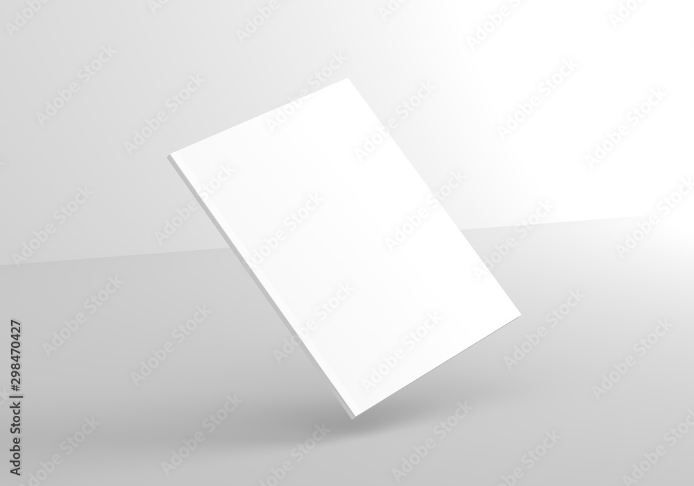 Mockup book cover with grey background Stock Illustration | Adobe Stock