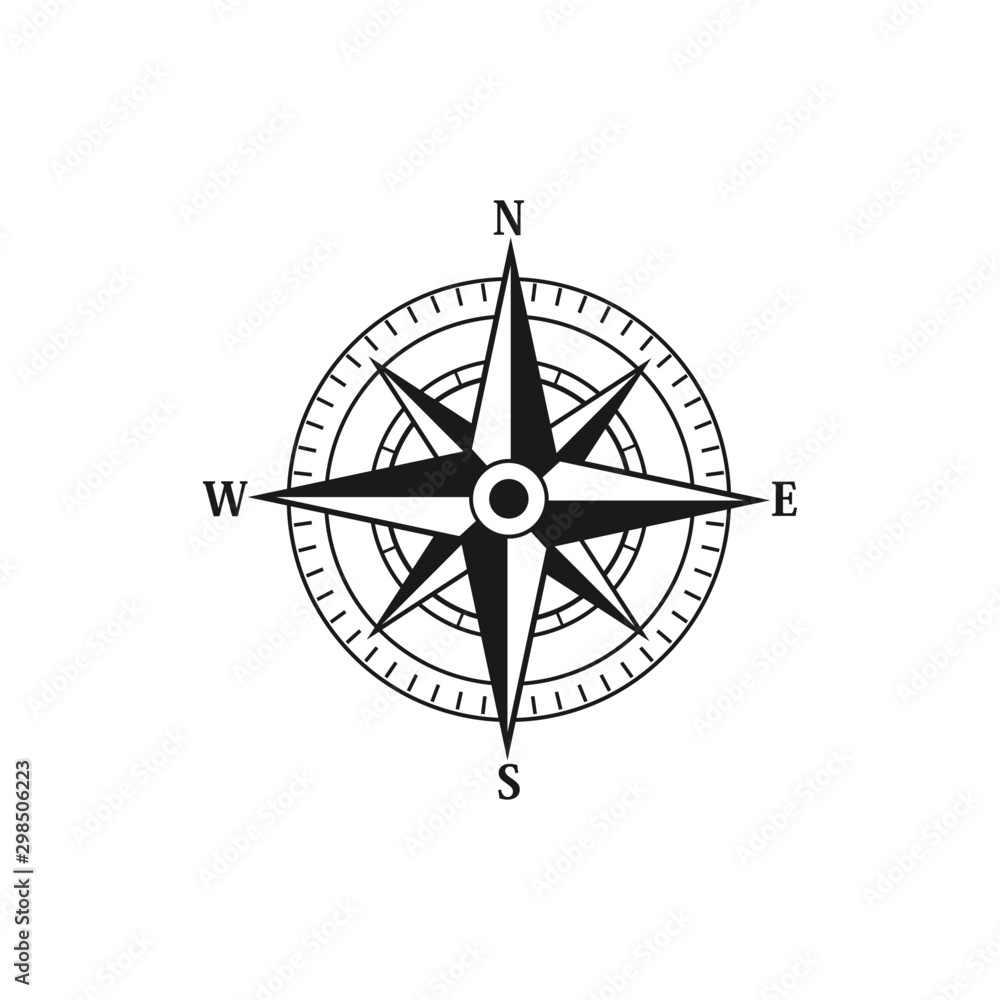 Compass navigation logo icon vector templates Stock Vector | Adobe Stock