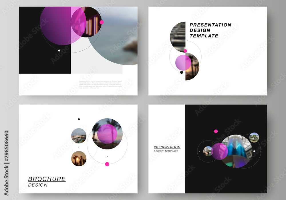 The minimalistic vector layout of the presentation slides design ...