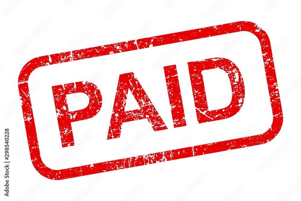 Paid stamp icon sign – stock vector Stock Vector | Adobe Stock