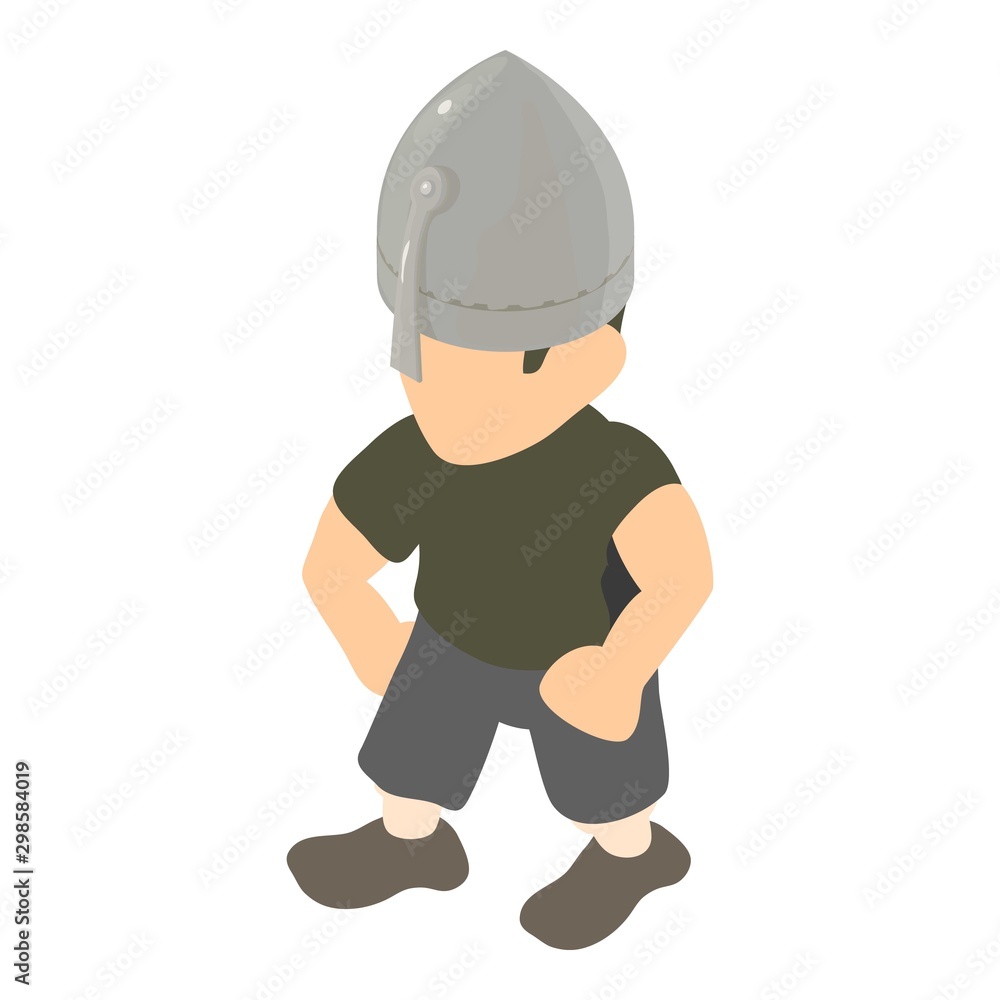Roman soldier icon. Isometric illustration of roman soldier vector icon ...