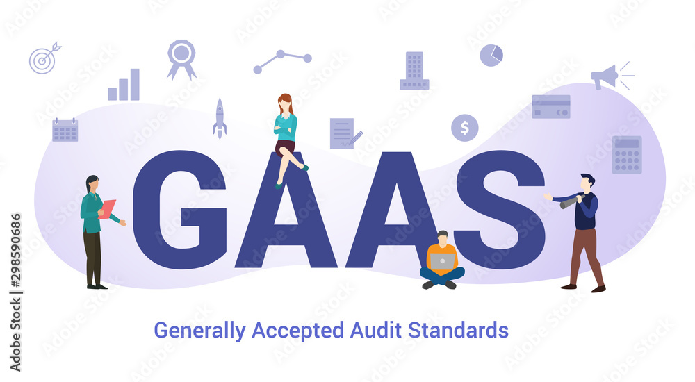 gaas generally accepted audit standards concept concept with big word ...
