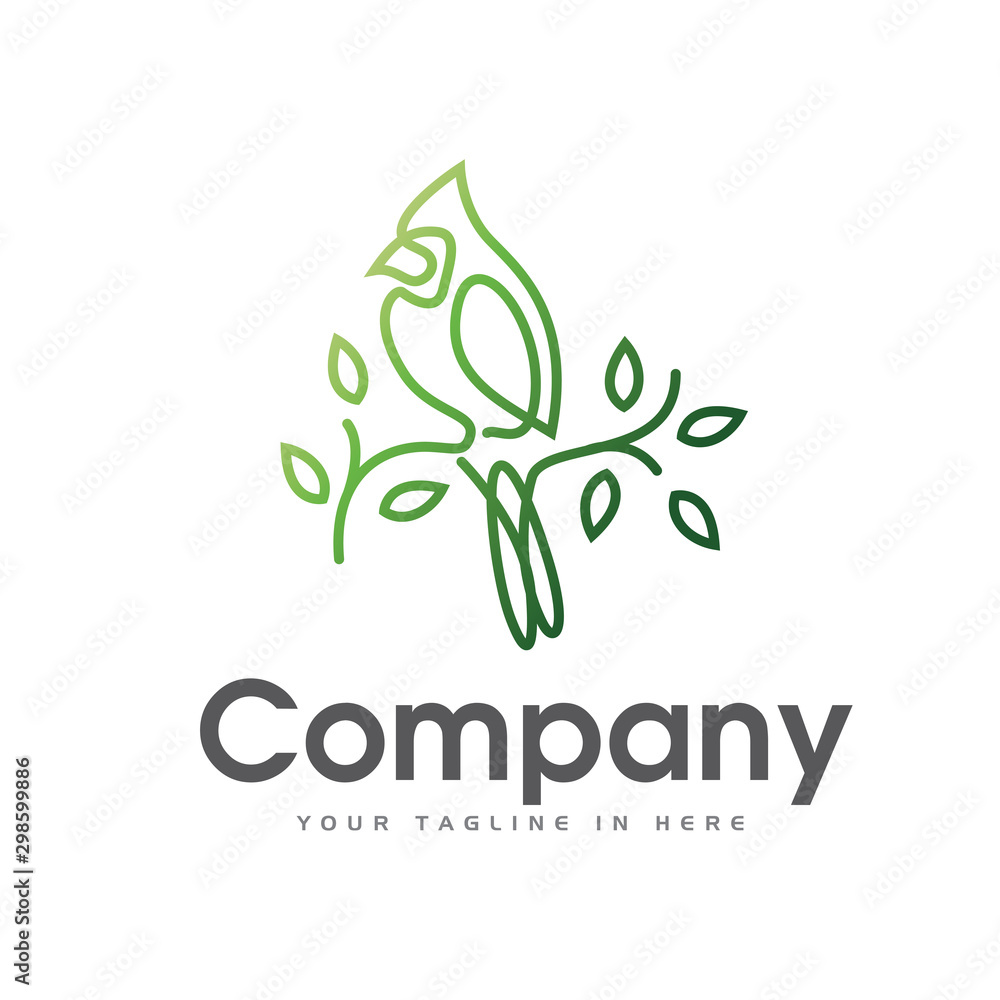 elegant Perch bird line art home real estate logo design inspiration ...