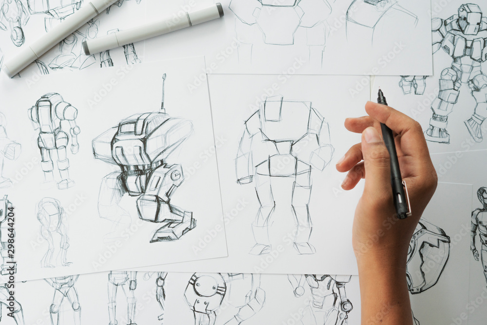 Animator designer Development designing drawing sketching development ...